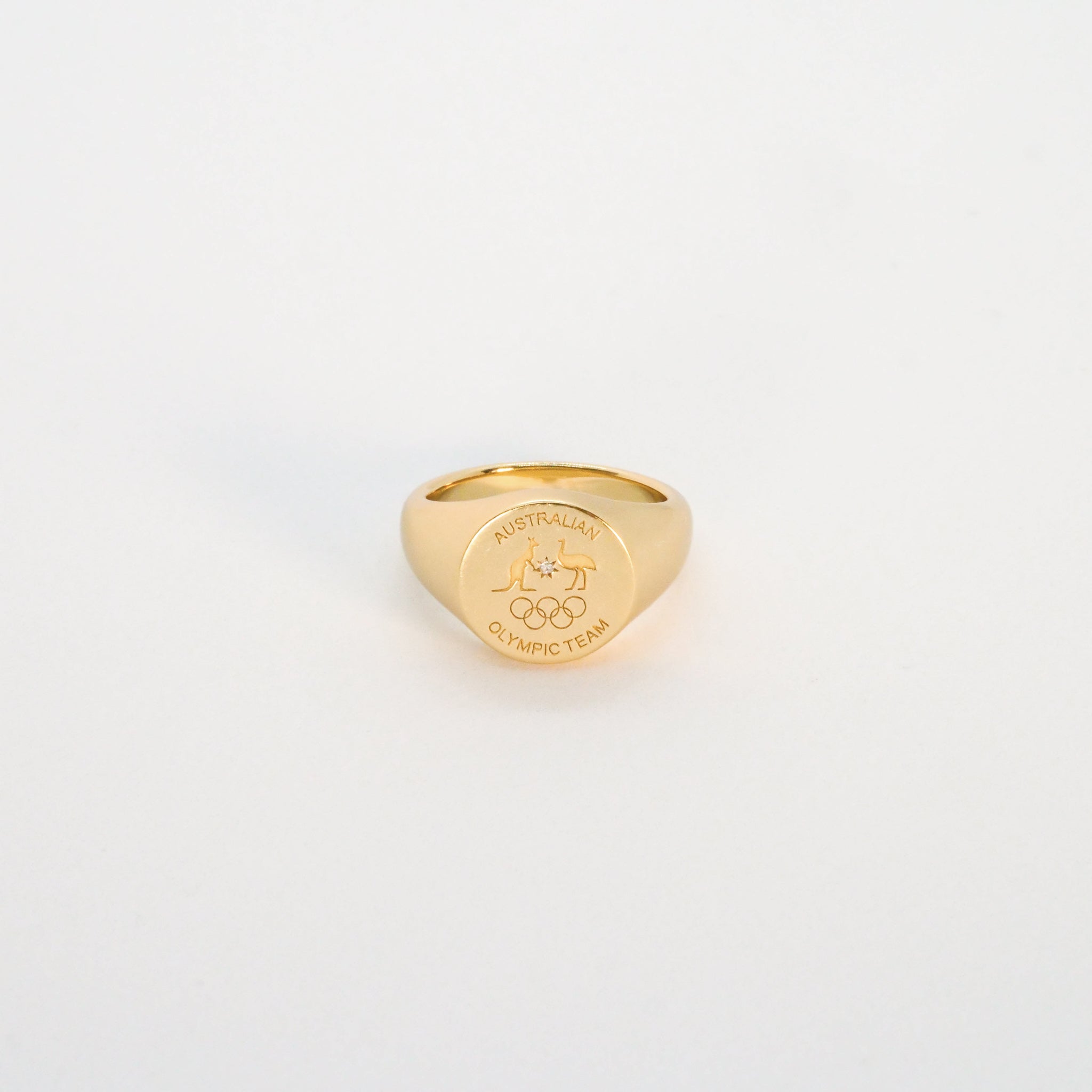 Matte Signet Ring - Gold – Written in Metal